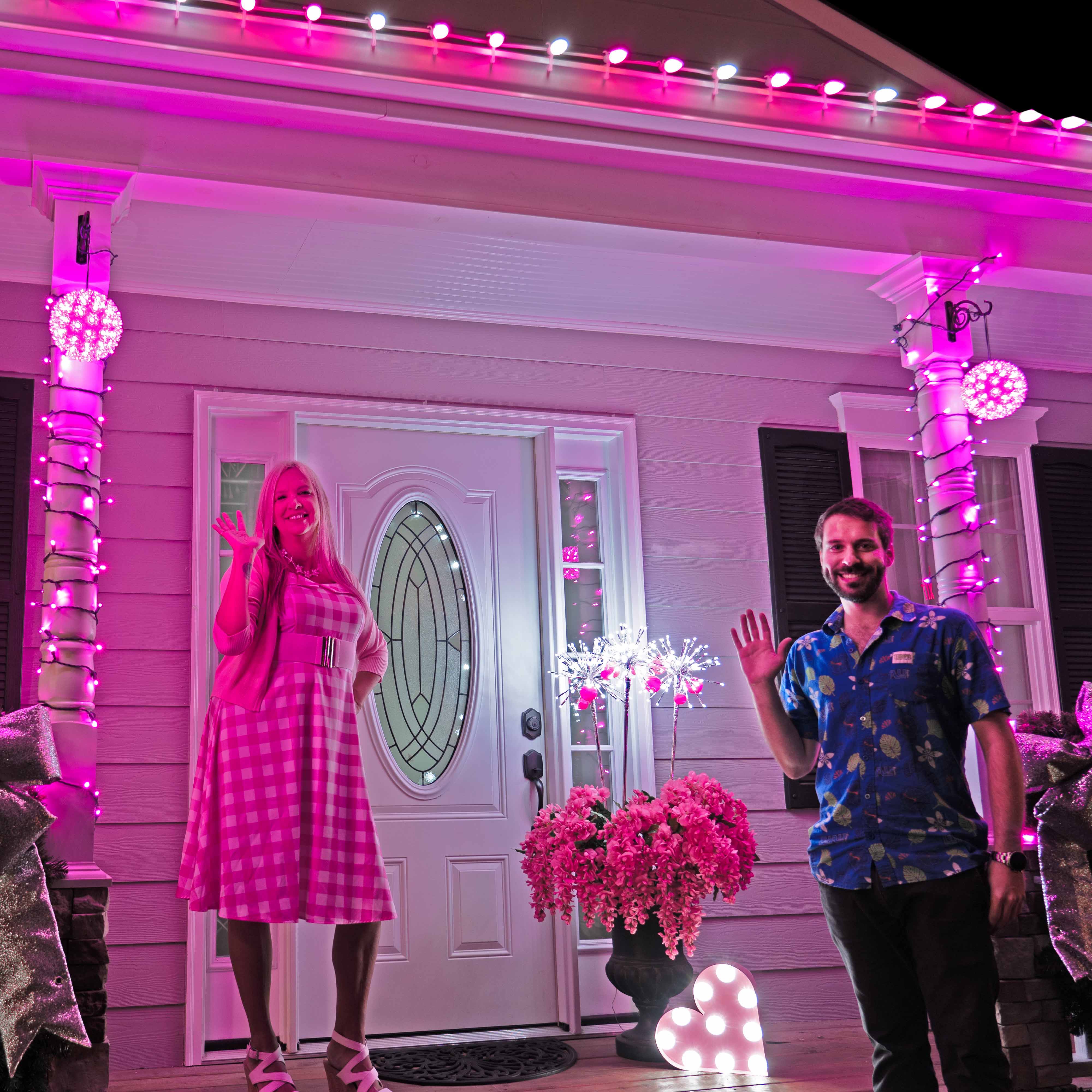 Create a Glamorous Barbie Dreamhouse with Pink Lights
