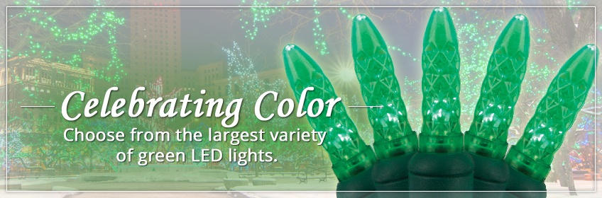 Green LED Christmas Lights