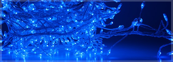 Blue Christmas Lights