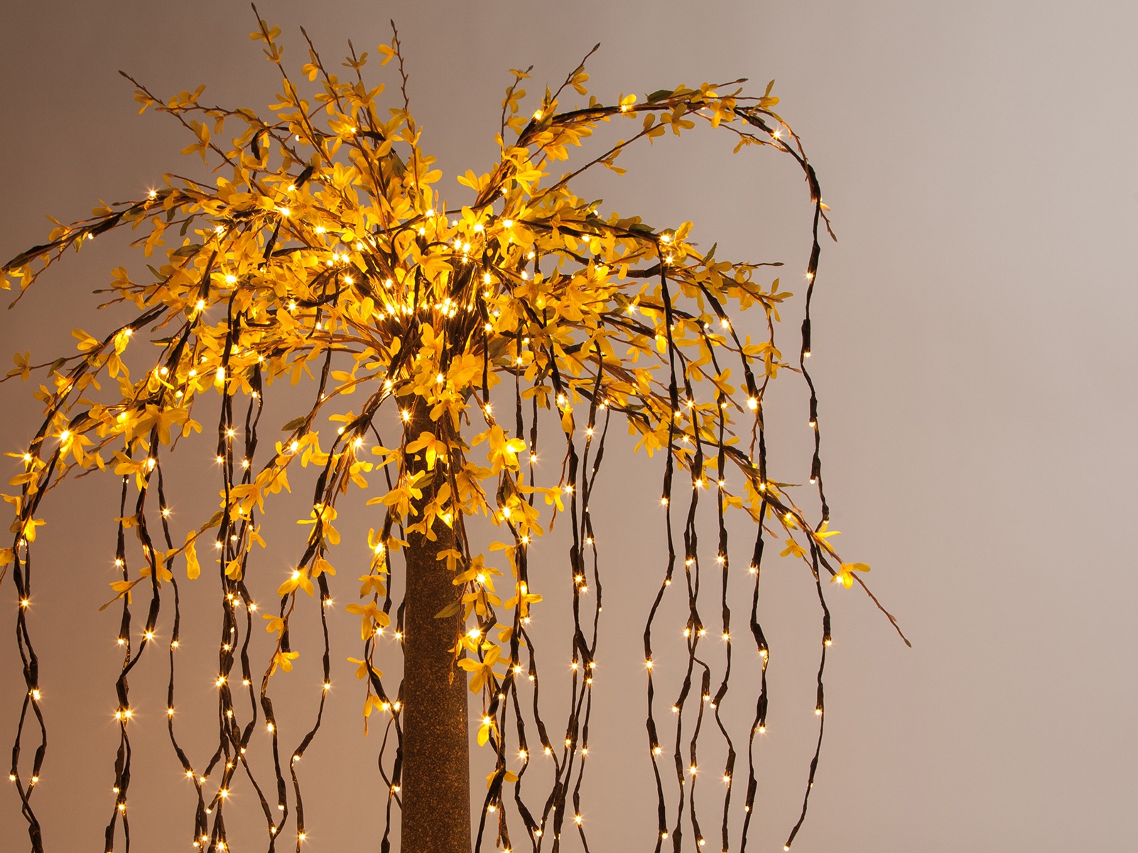Willow Lighted Branch Faux Floral Arrangements